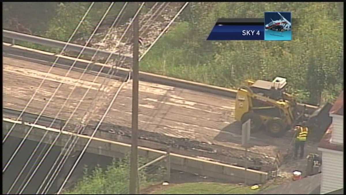 NCDOT rebuilding bridge after freak accident