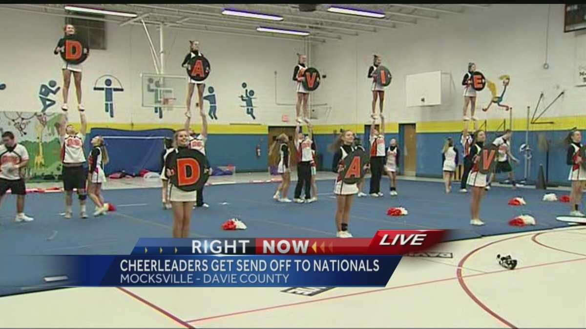 Davie Co. Cheerleaders send off to nationals