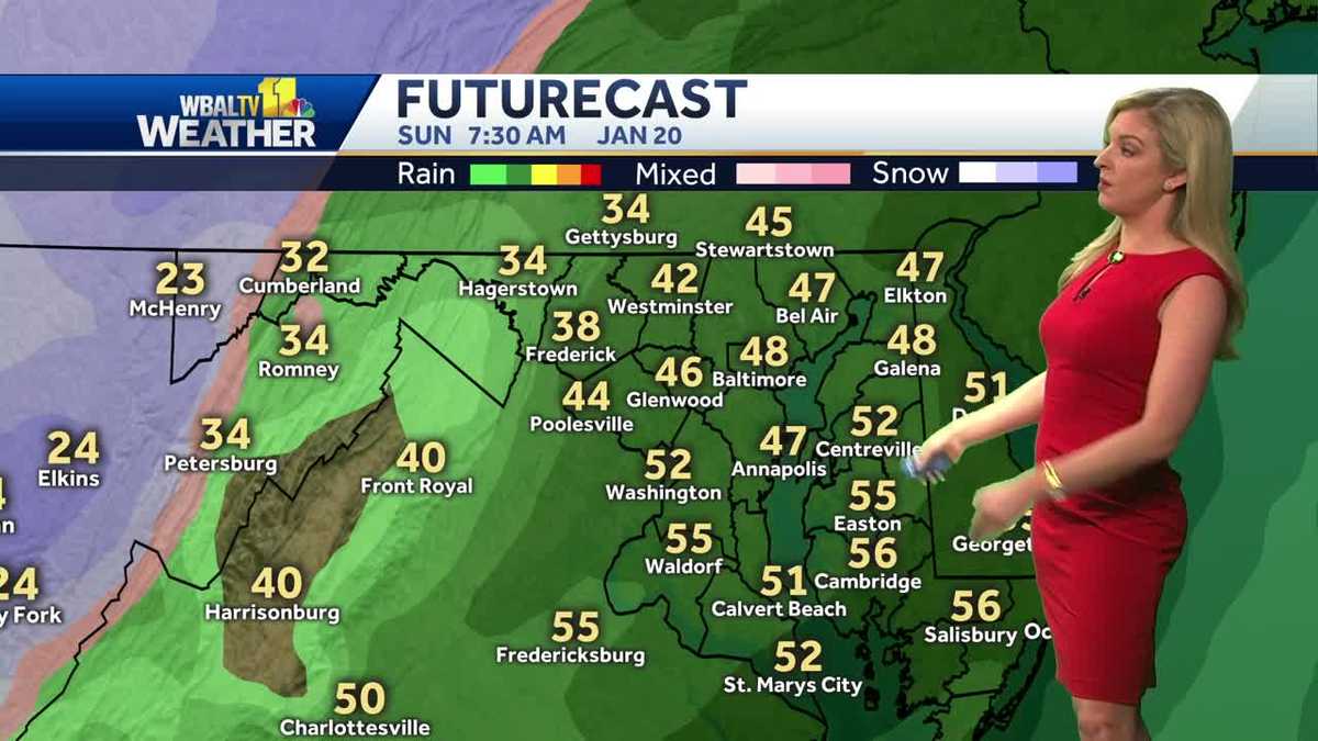 Wintry mix in NW suburbs; heavy rain to come