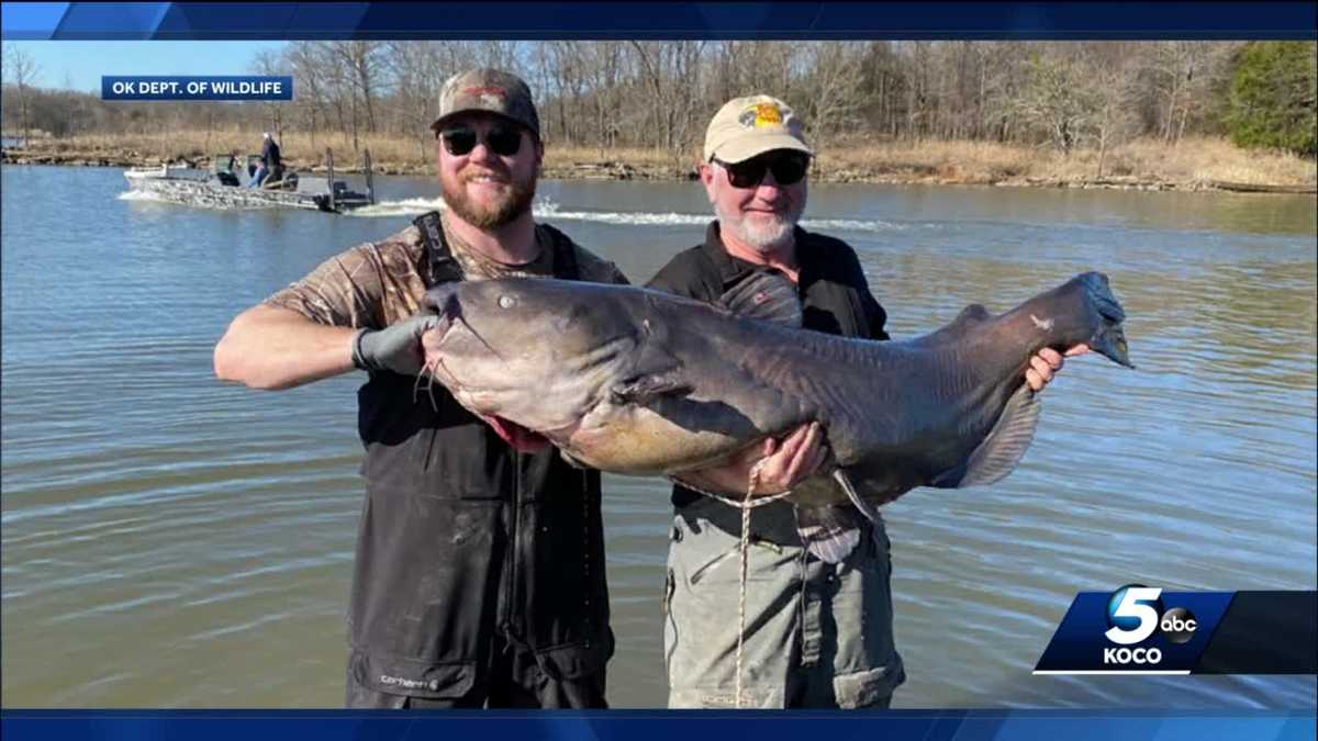 KOCO High 5: Oklahoma man catches 97-pound blue catfish