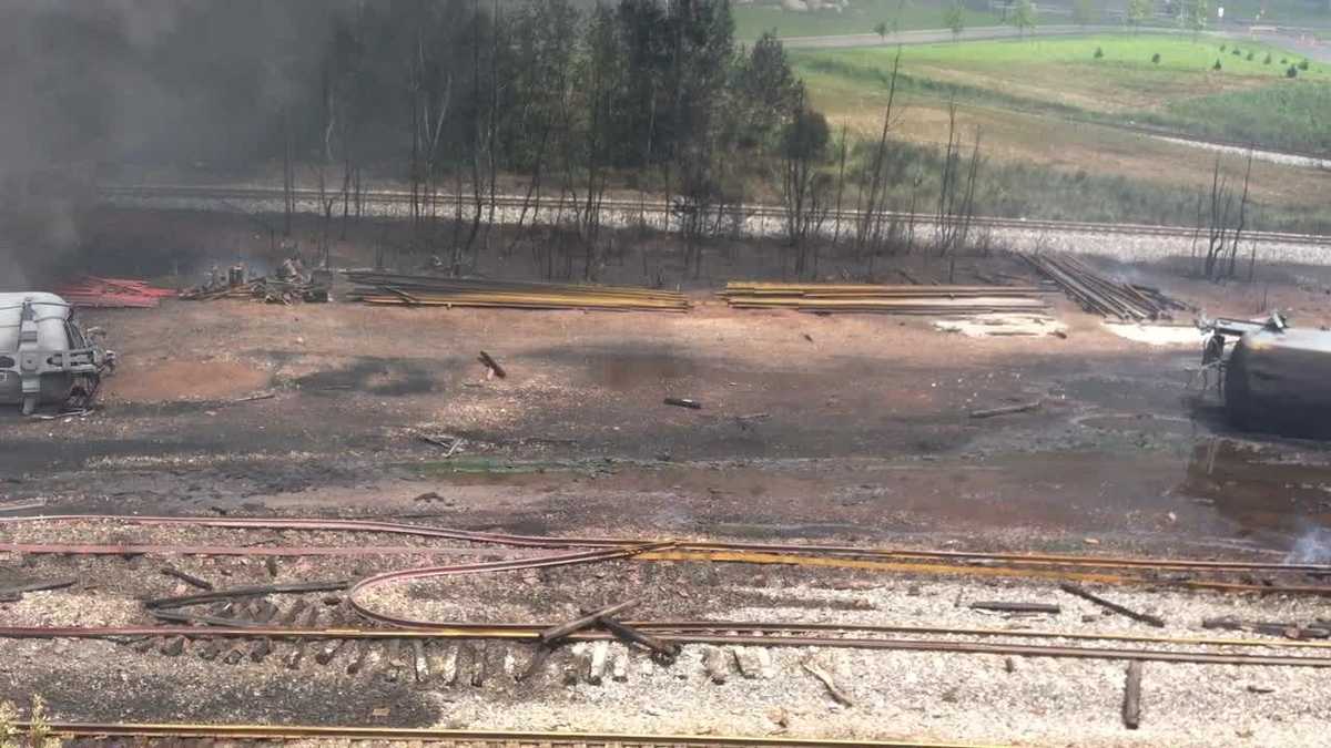 Video shows Quebec train derailment devastation