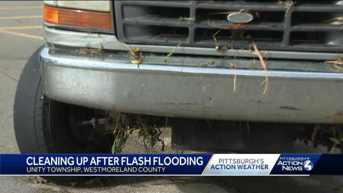 Clean up continues after flash flooding in Unity Township