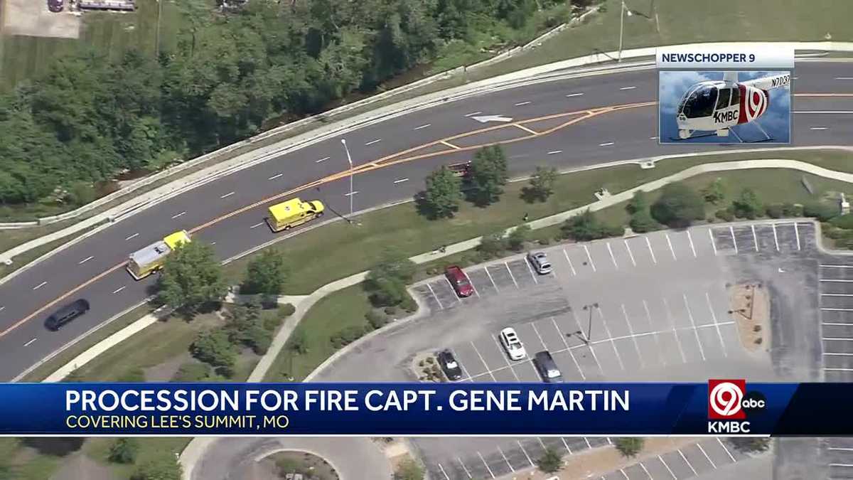 Procession held for Lee's Summit fire captain Gene Martin