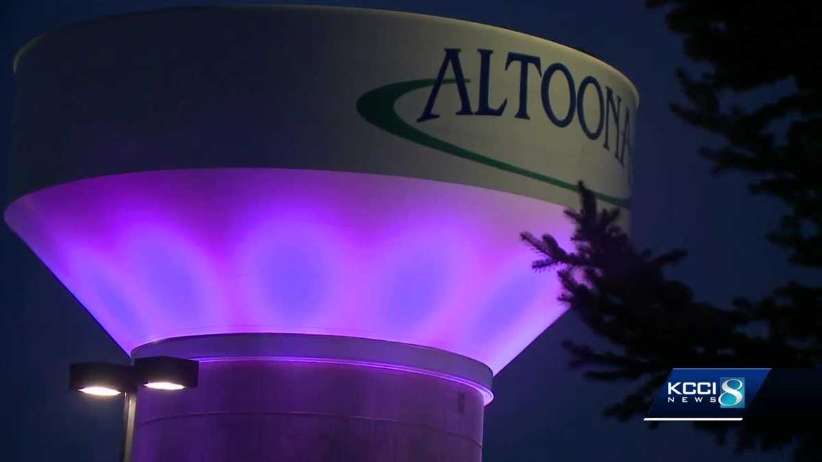 Altoona upgrades water tower into eye-catching message board