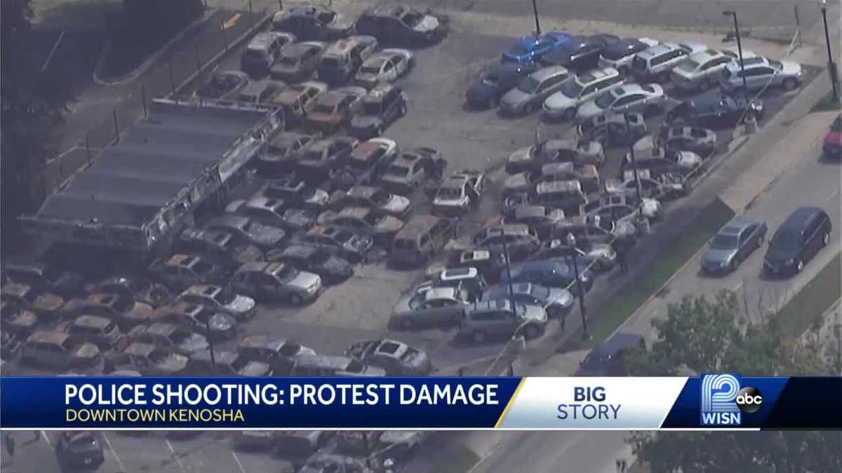 Video: News Chopper 12 shows unrest damage in Kenosha