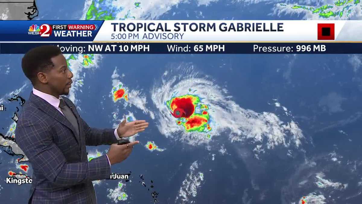 Gabrielle Awakens In The Atlantic! Likely to Intensify