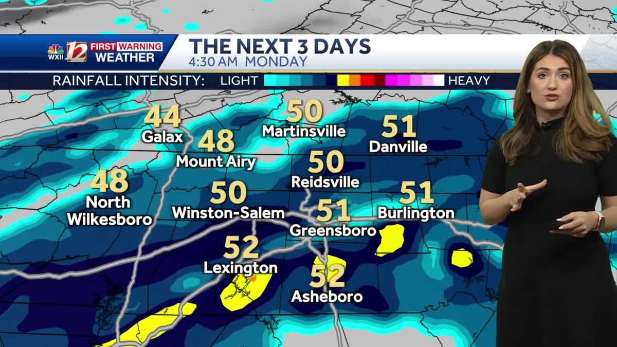 WATCH: Cool Cloudy Sunday, Rain Overnight, Windy Monday
