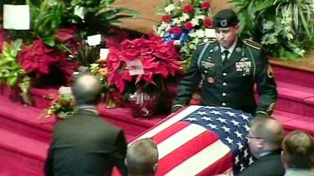 Sgt. Channing Hicks is laid to rest with full military honors
