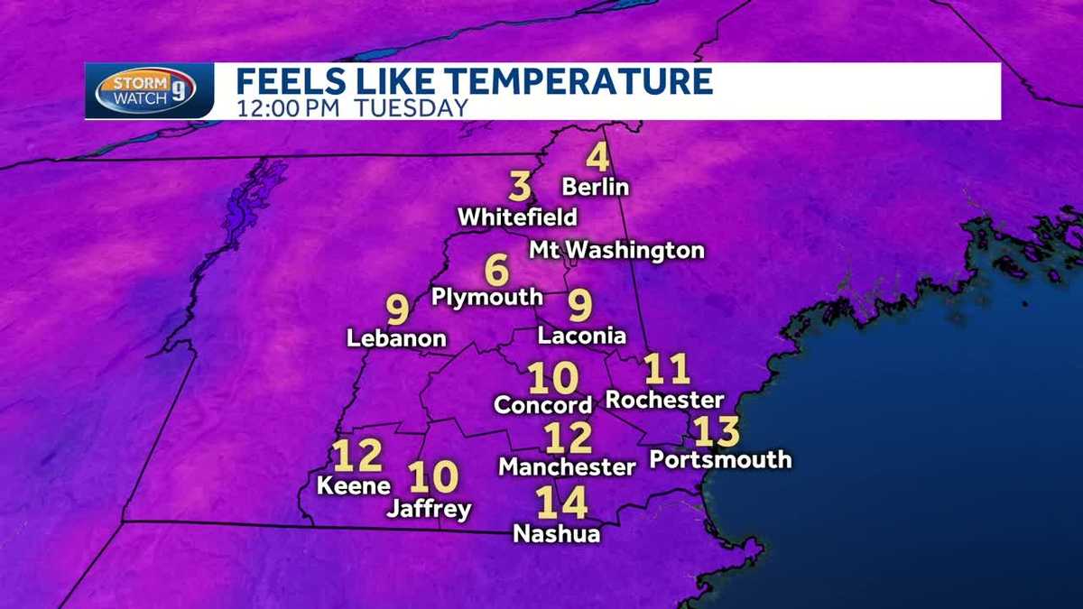 Bitter cold wind chills as gusts over 35 mph possible for some