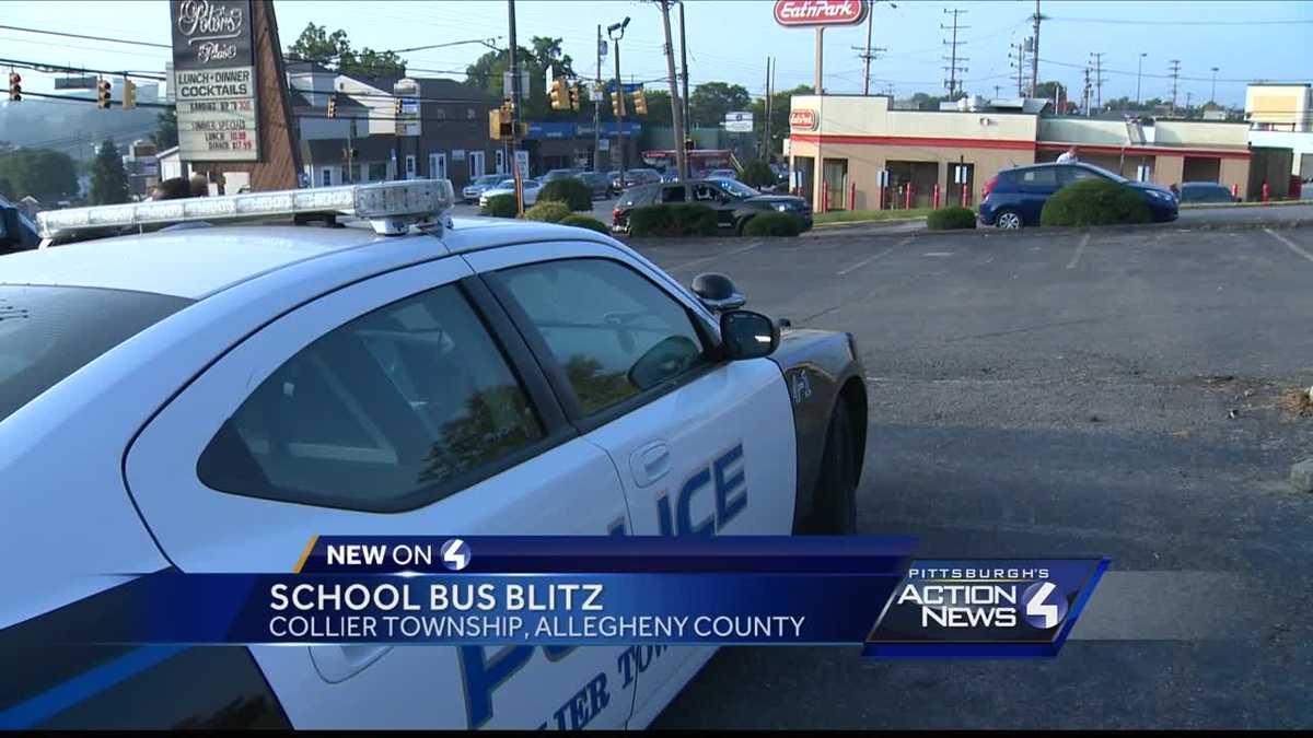 'Safety blitz' catches drivers passing school buses in Collier Township