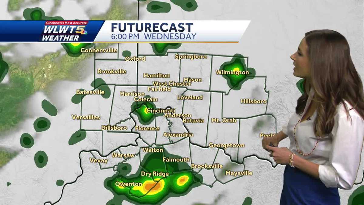 Scattered rain, storms possible in Cincinnati today