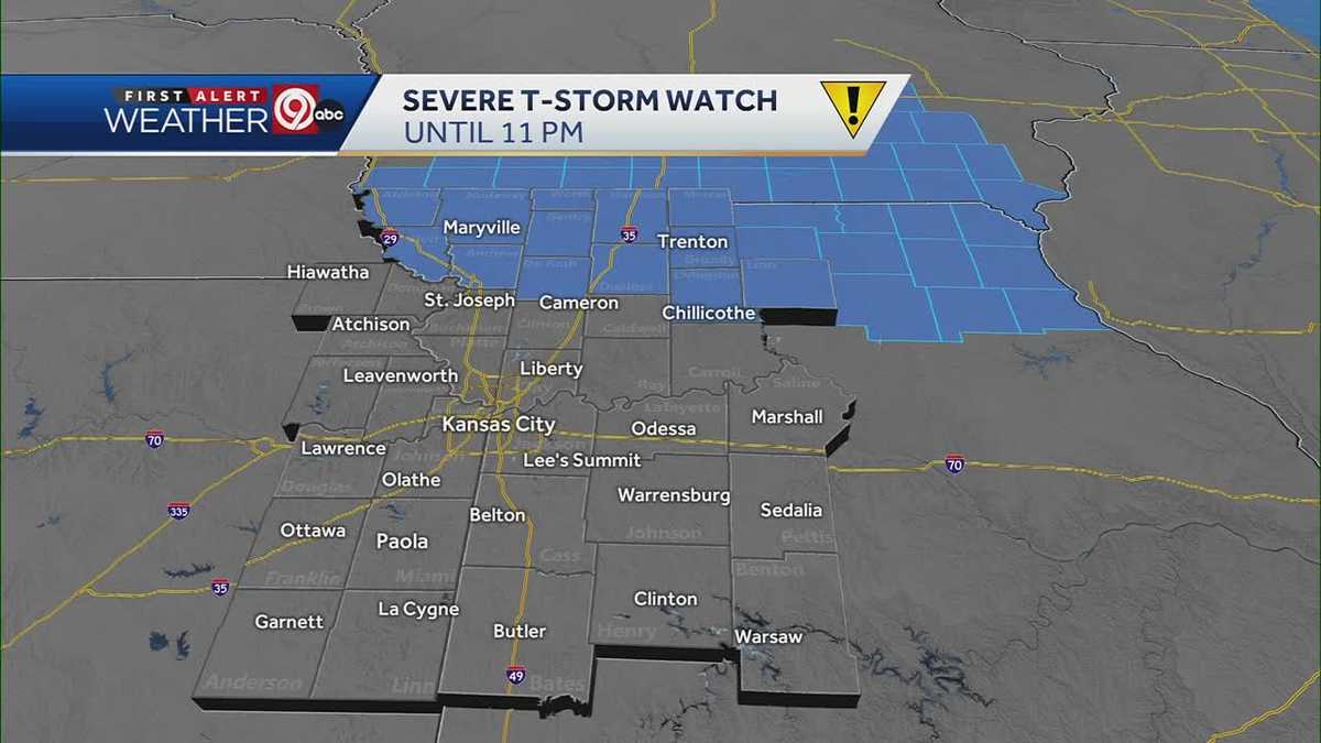Kansas City weather: Thunderstorms possible in some spots tonight