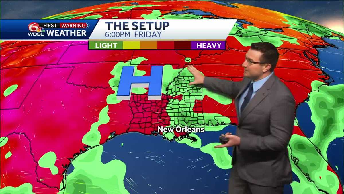 Hot weekend ahead with storms possible