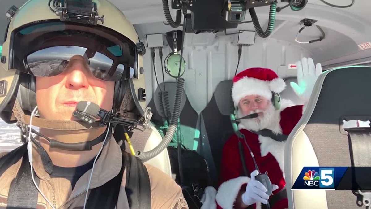 Santa takes helicopter to UVM Children's Hospital to give out early ...