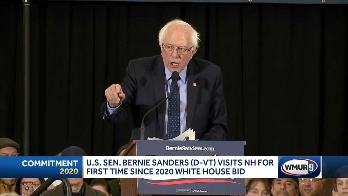 Bernie Sanders holds campaign events in NH