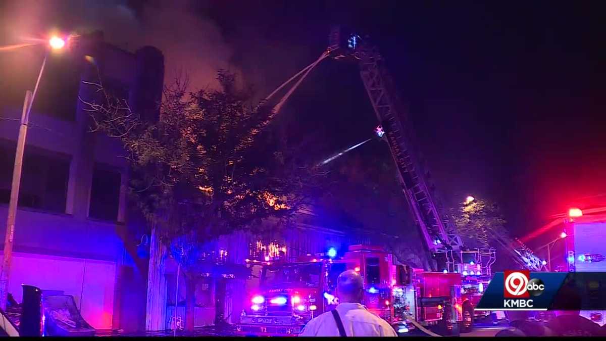 KC firefighters battle warehouse fire late Friday