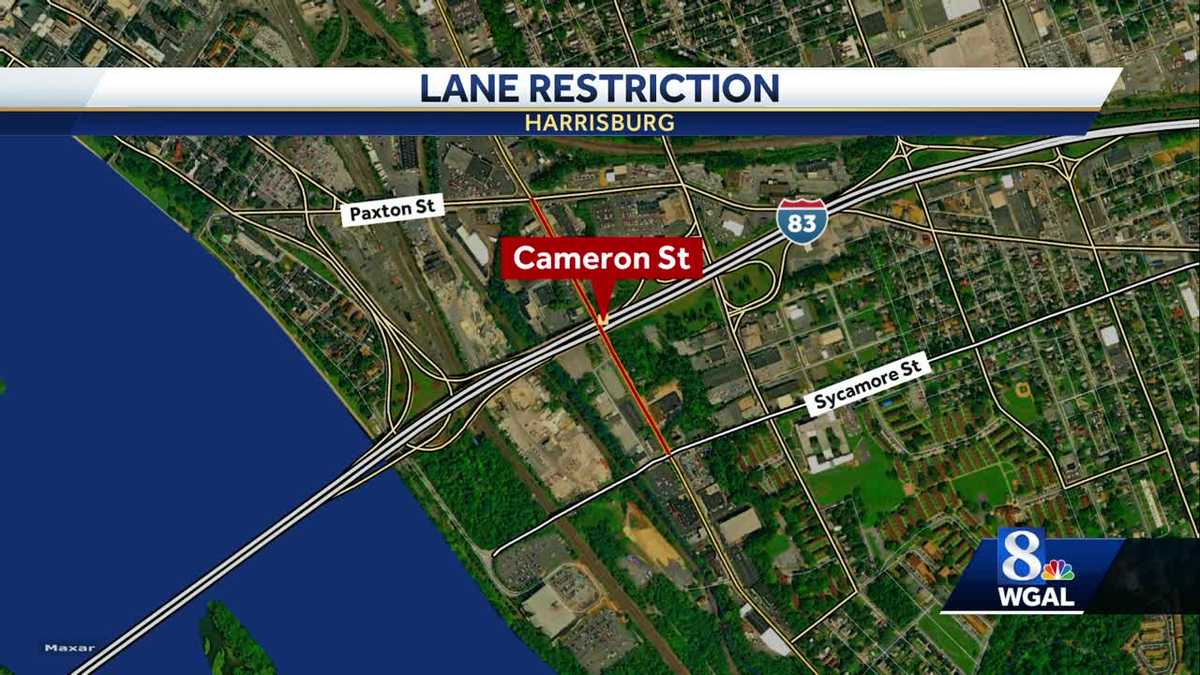 Long-term lane restrictions begin on Cameron Street in Harrisburg