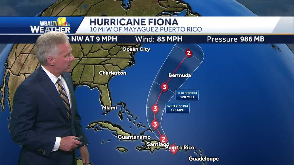Warm, sunny conditions continue, hurricane Fiona intensifies