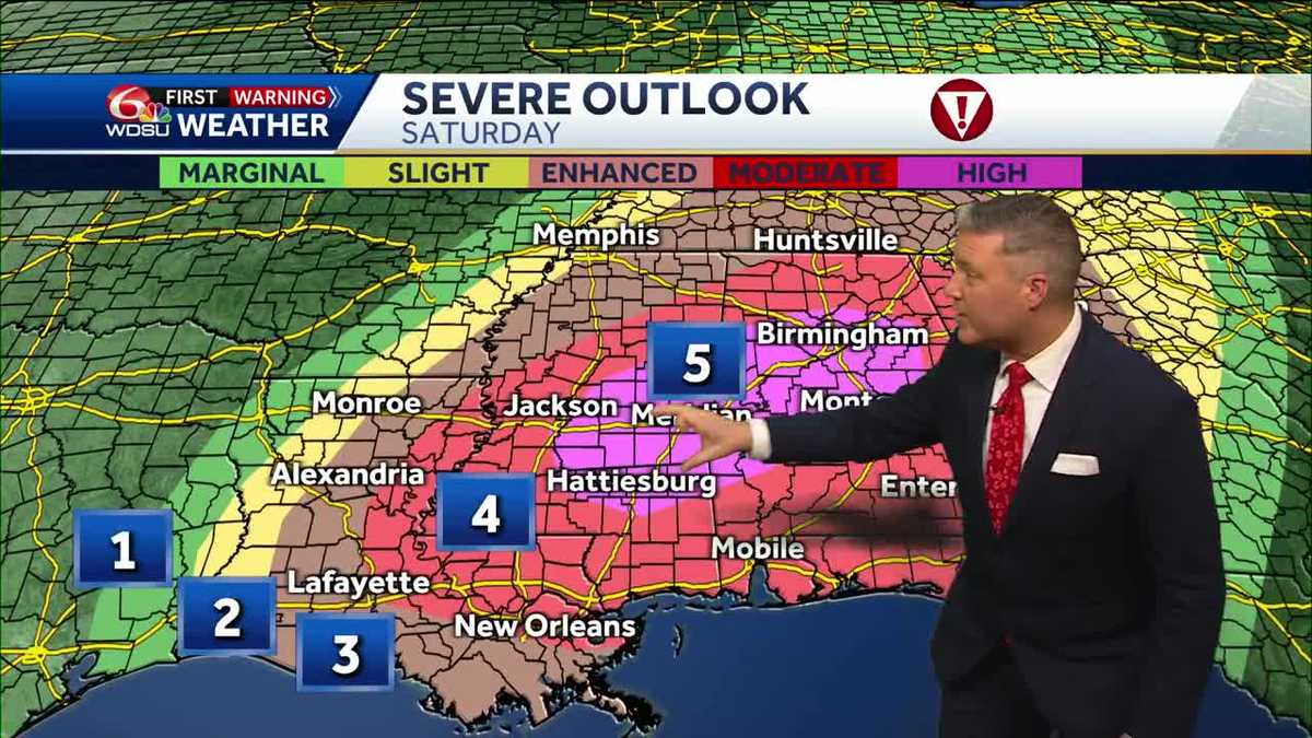 New Orleans weather forecast when will storm hit when tornado hit