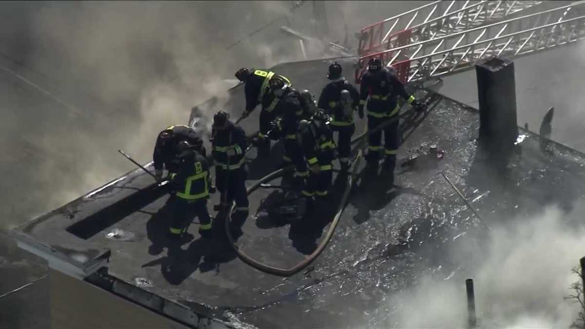 2 firefighters suffer burns, 17 residents displaced by fire