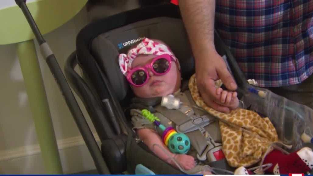 Baby born weighing 1.9 pounds goes home from hospital