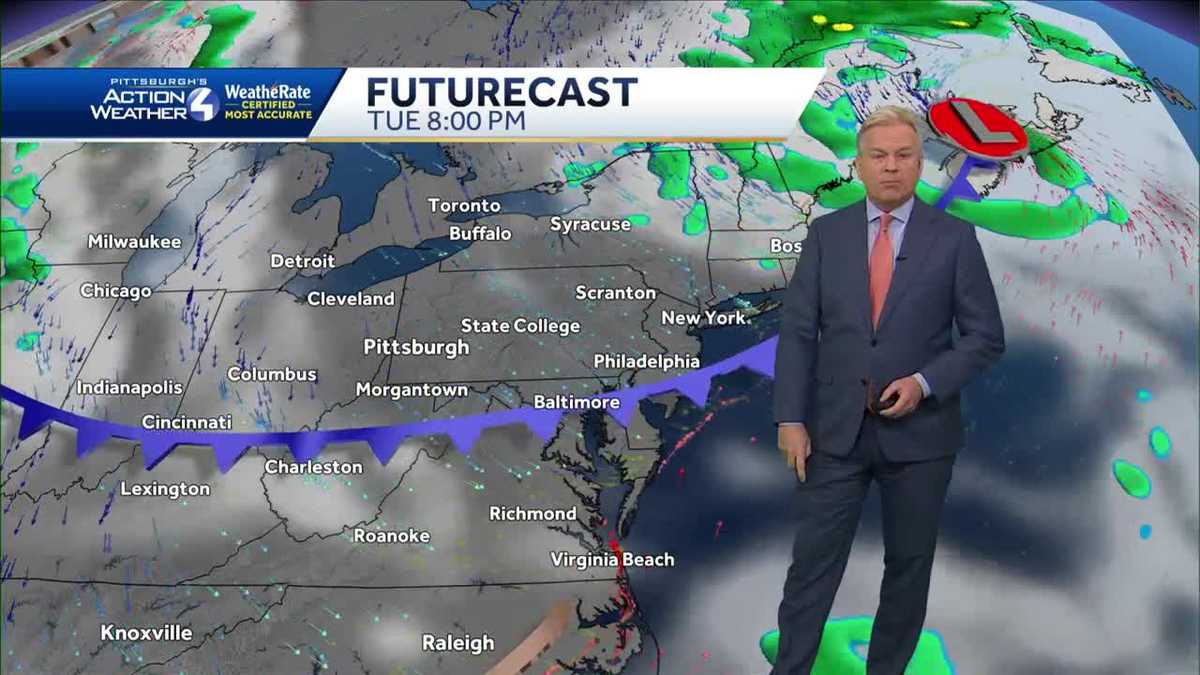 Partly cloudy and warm Tuesday
