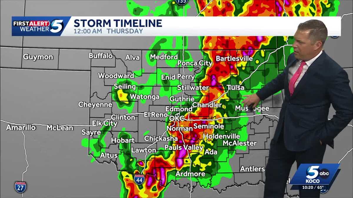 WATCH LIVE: Storms bring risk of tornadoes, hail to Oklahoma