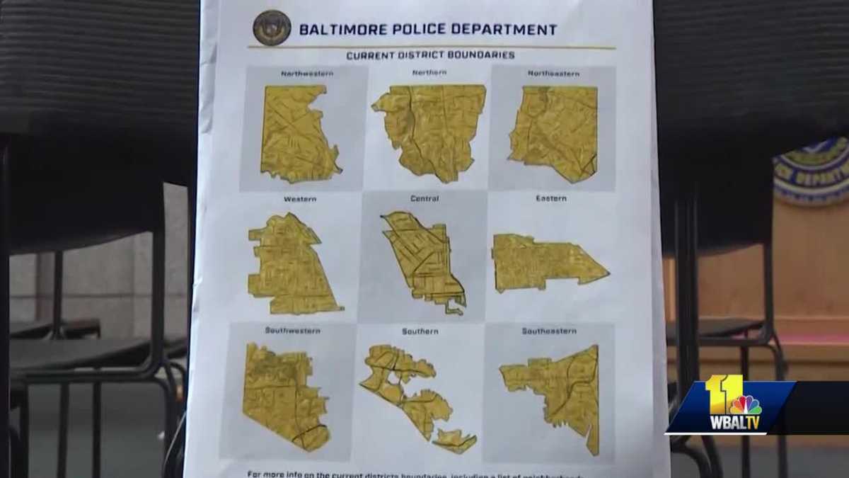 Baltimoreans respond to BPD's plan to redraw police districts
