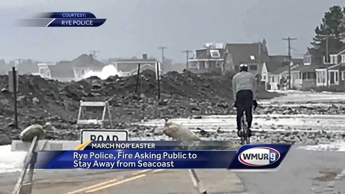 Rye police, firefighters asking public to stay away from Seacoast