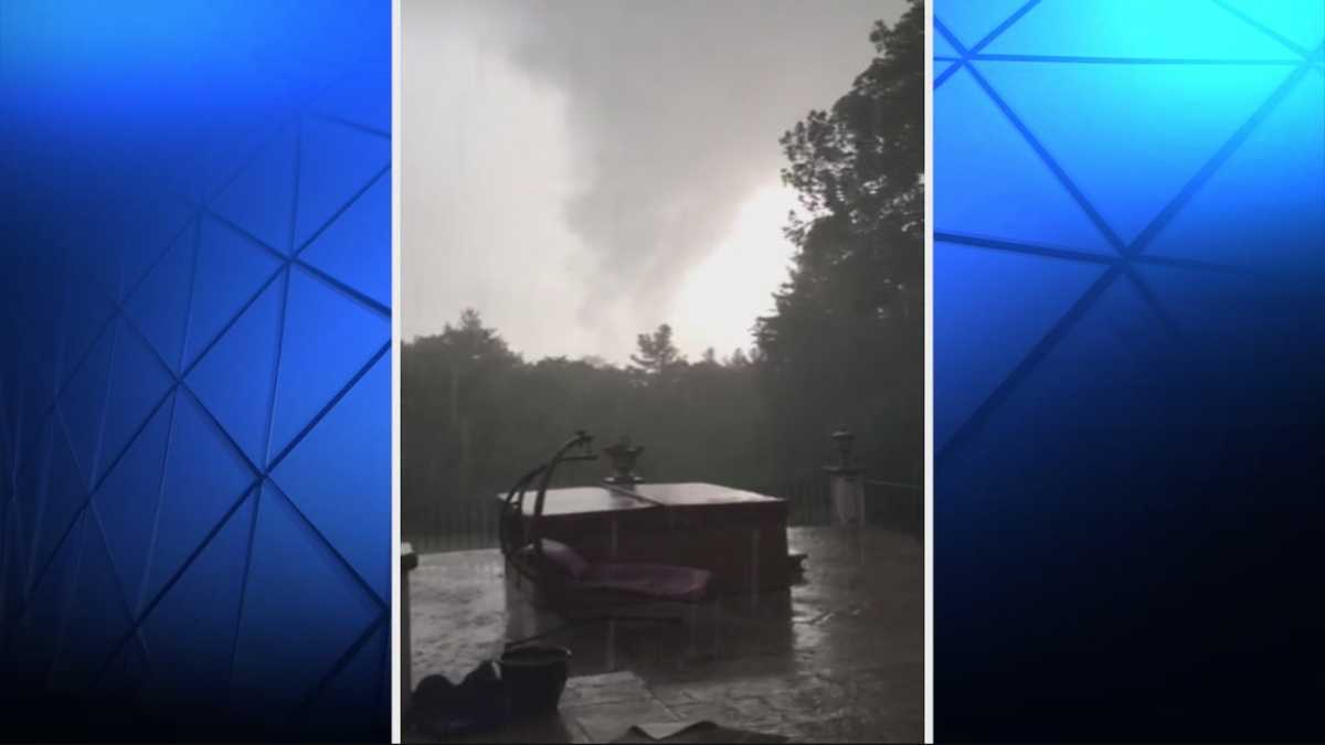 Video shows rotating clouds during powerful storms