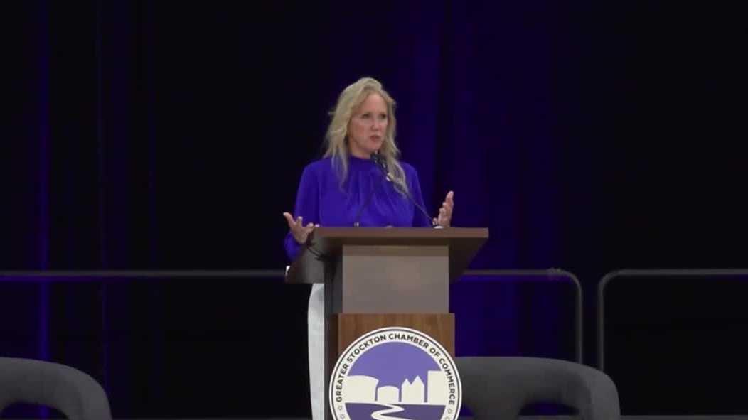 Stockton mayor highlights crime reduction, cleanup efforts at State of ...