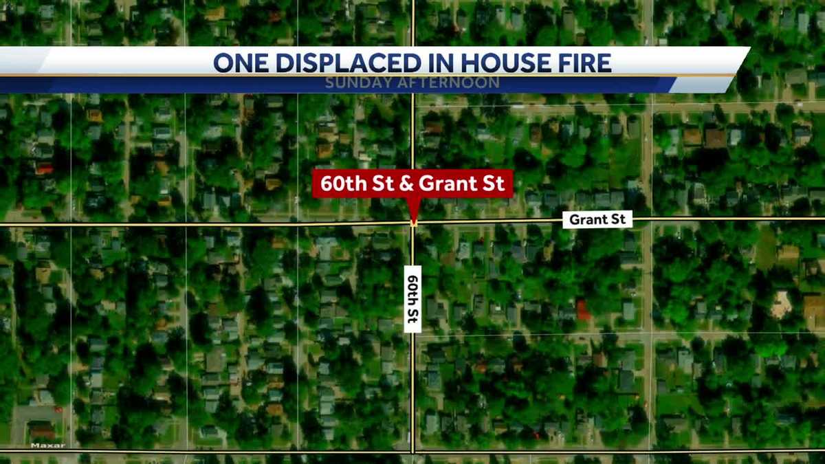 One person displaced in North Omaha house fire