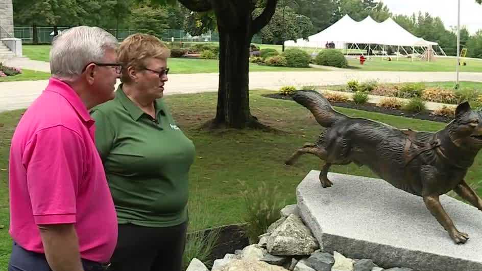 Maine resort honors celebrated sled dog Togo with statute