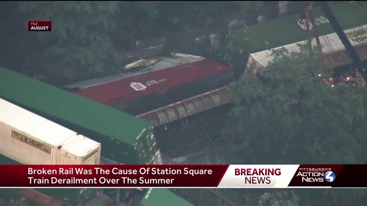 Broken rail caused derailment near Station Square