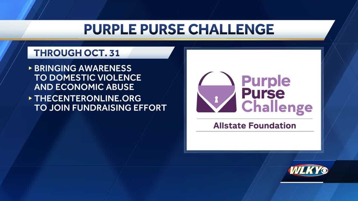 Purple Purse Challenge underway for domestic violence awareness