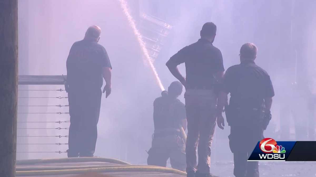 Fire breaks out at boat dock in St. Tammany Parish