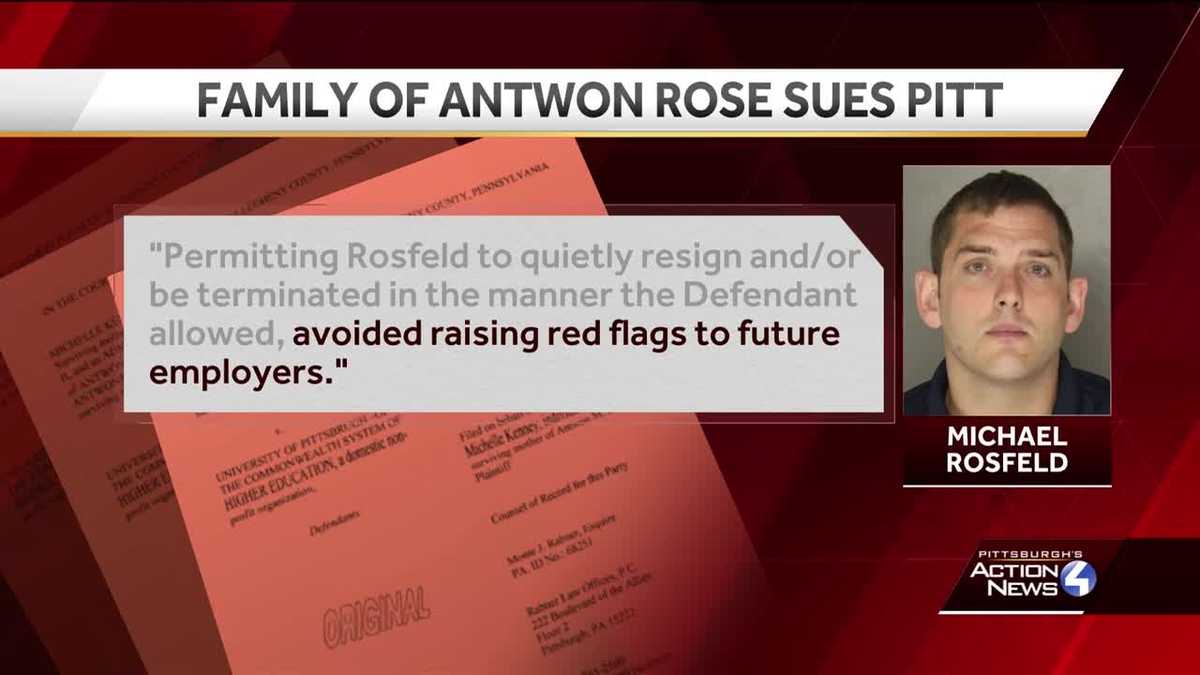 Antwon Rose family sues Pitt, claiming it didn't do enough to 'raise ...