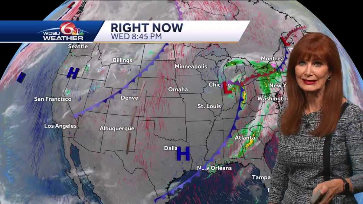Weak cold front close
