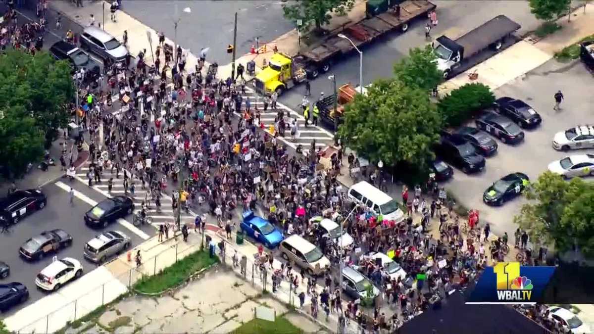 Streets in Baltimore, cities across Maryland filled by protesters