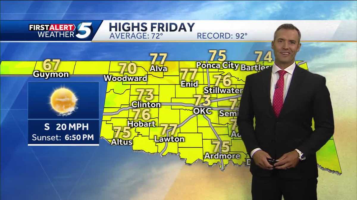 Friday Oct. 18, 2024 FORECAST: Breezy start to the weekend