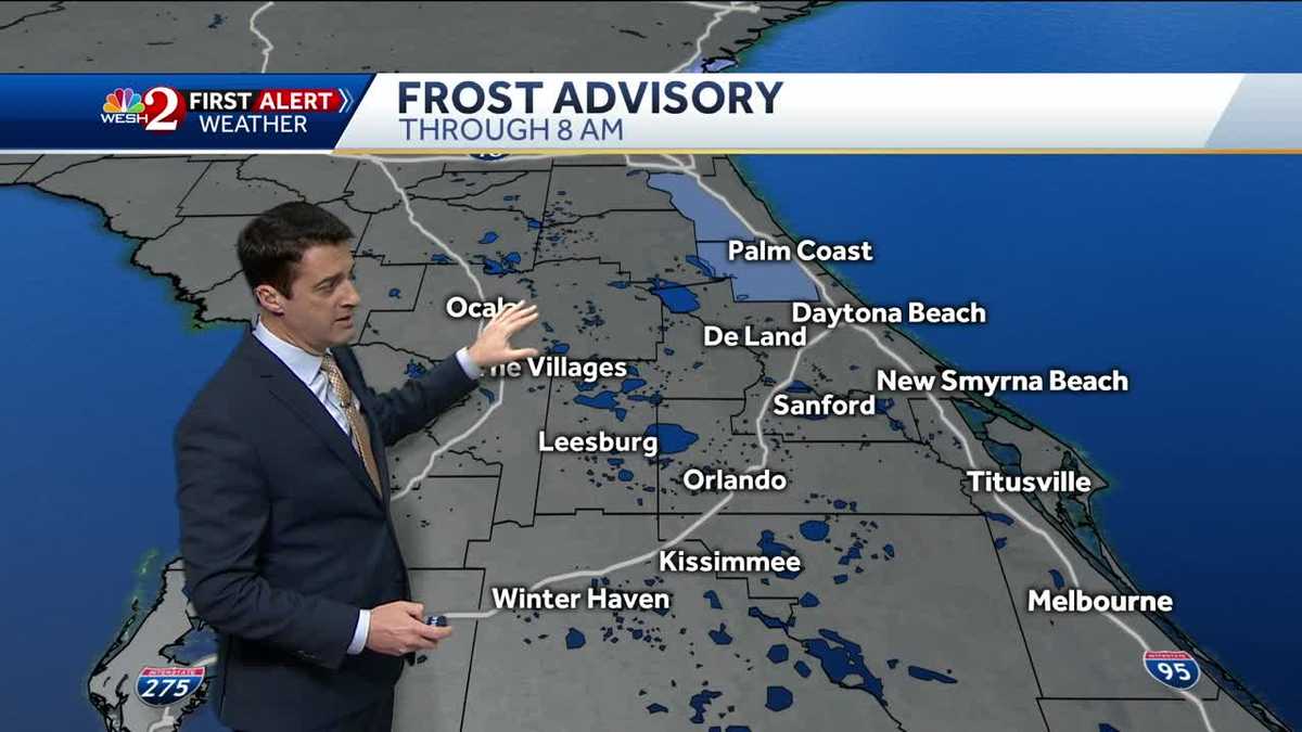 Freeze warning, frost advisory for portions of Central Florida