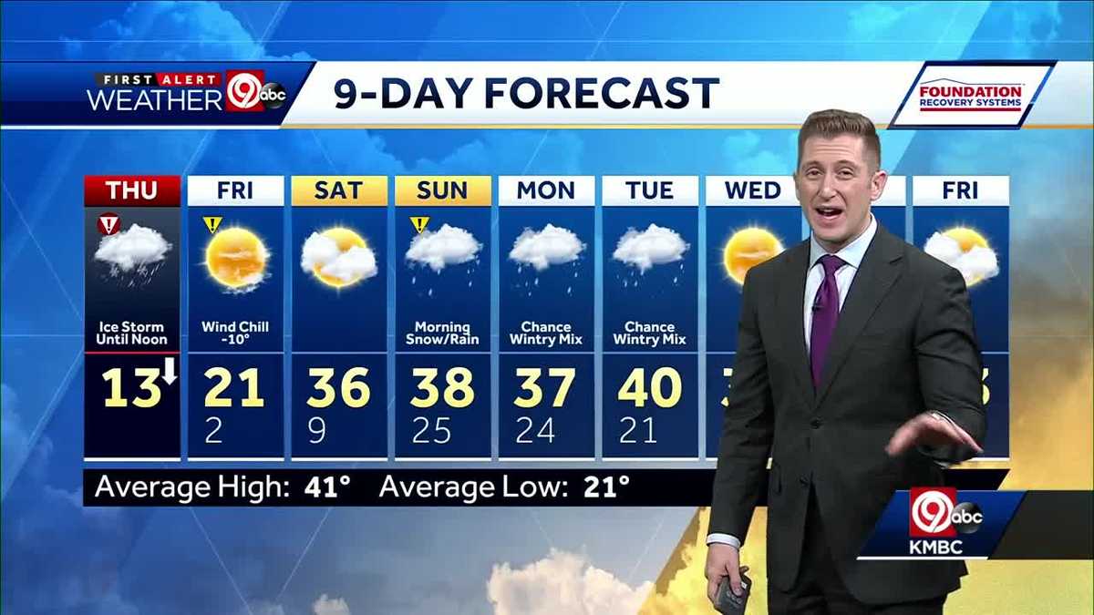 Ice storm impacts to last through noon Thursday