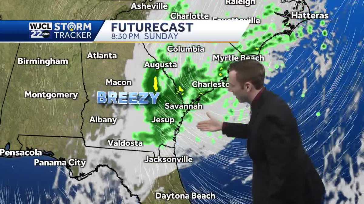 Rainy Sunday in store for Southeast Georgia and the Lowcountry