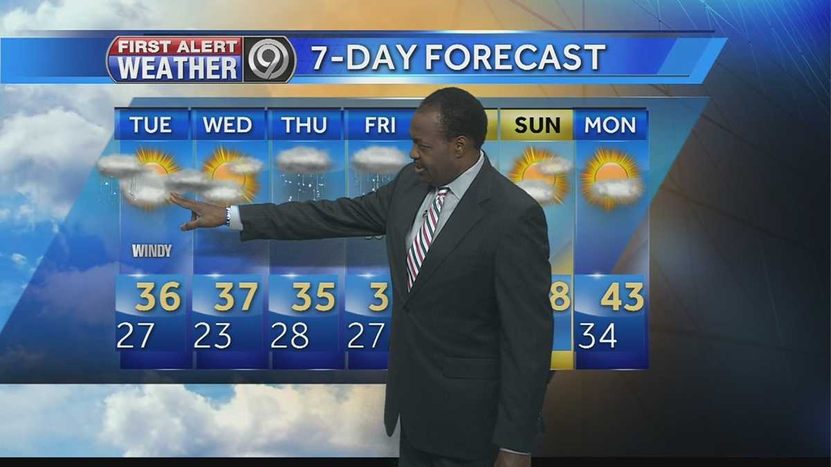 Cold, windy conditions to arrive for Tuesday