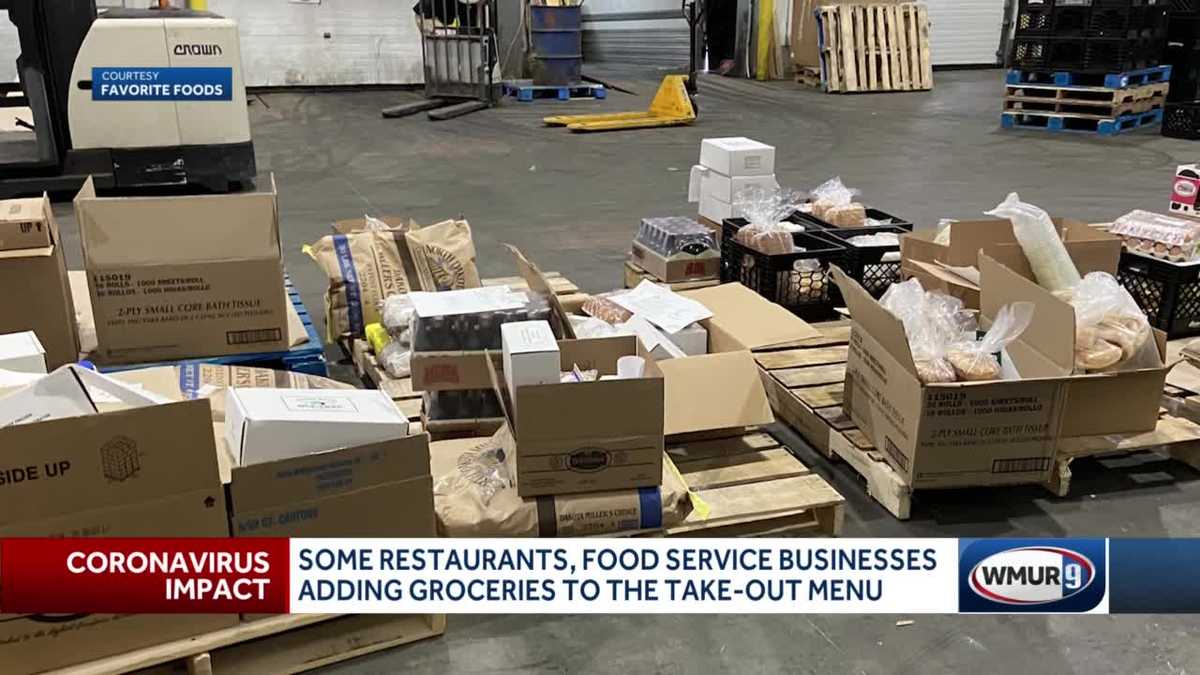 Local restaurants, food services add groceries to take-out menus