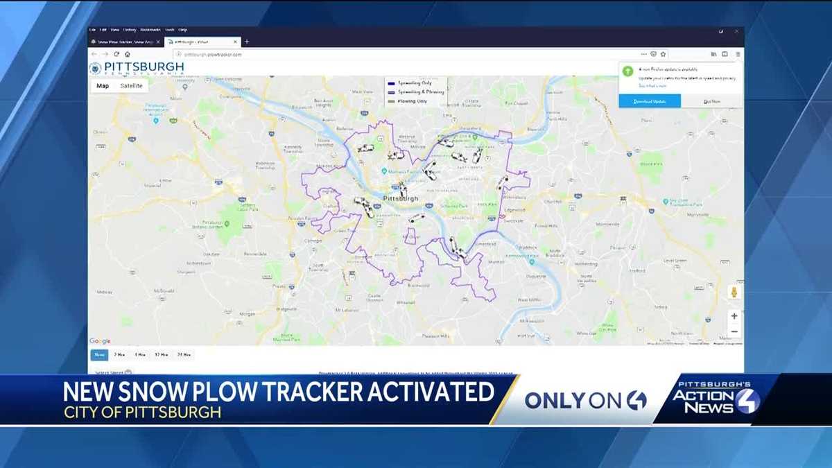 City snow plow tracker running, but has glitches