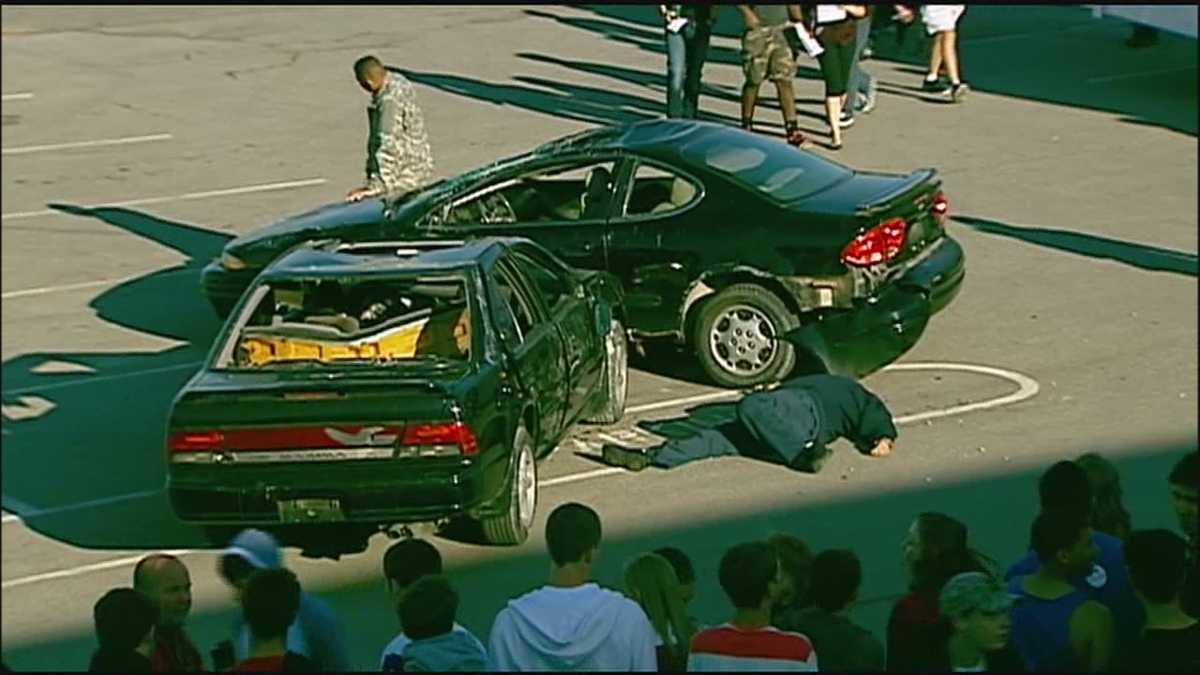 Mock crash gives students sobering look at road risks