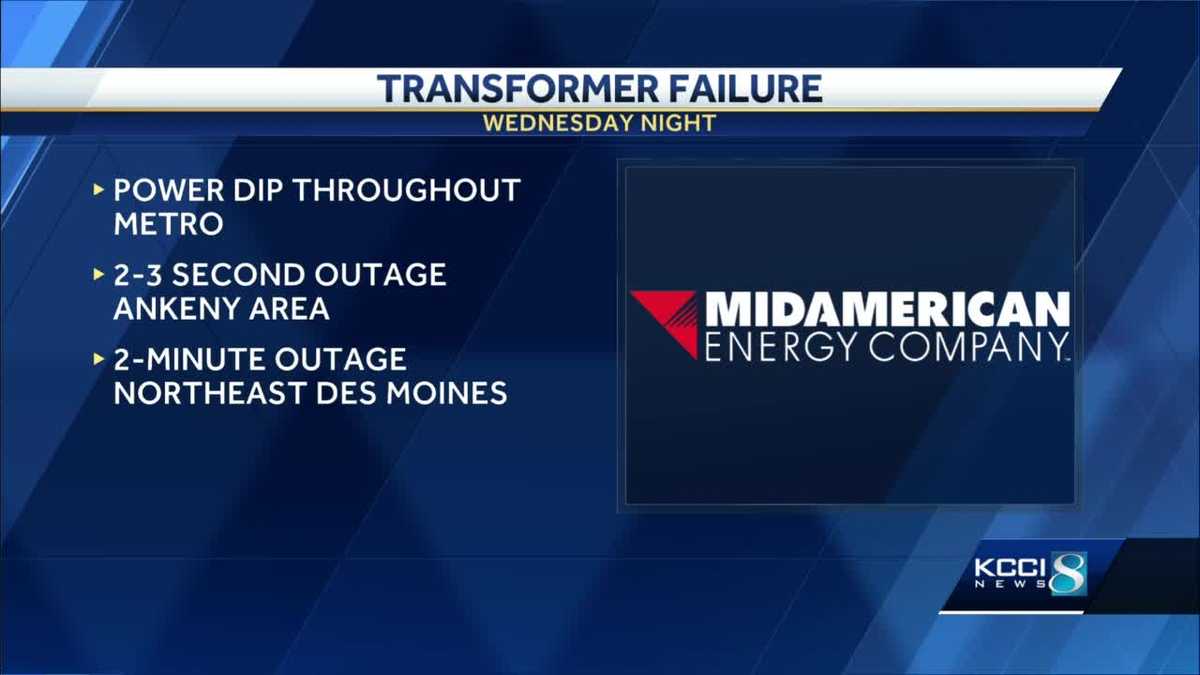 MidAmerican explains brief Des Moines power outage Wednesday