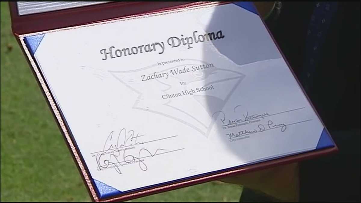 Slain Clinton teen given posthumous honorary diploma