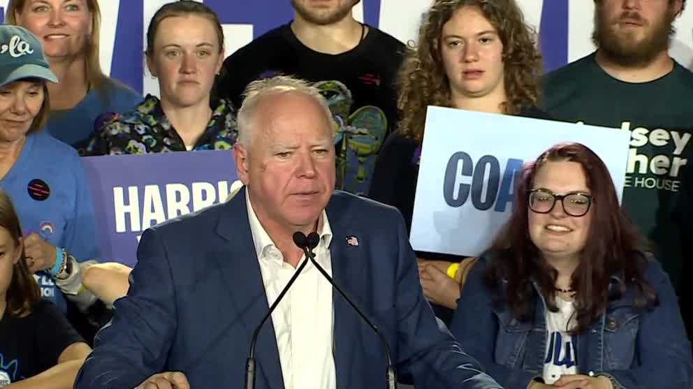 Governor Walz makes campaign stop in Asheville